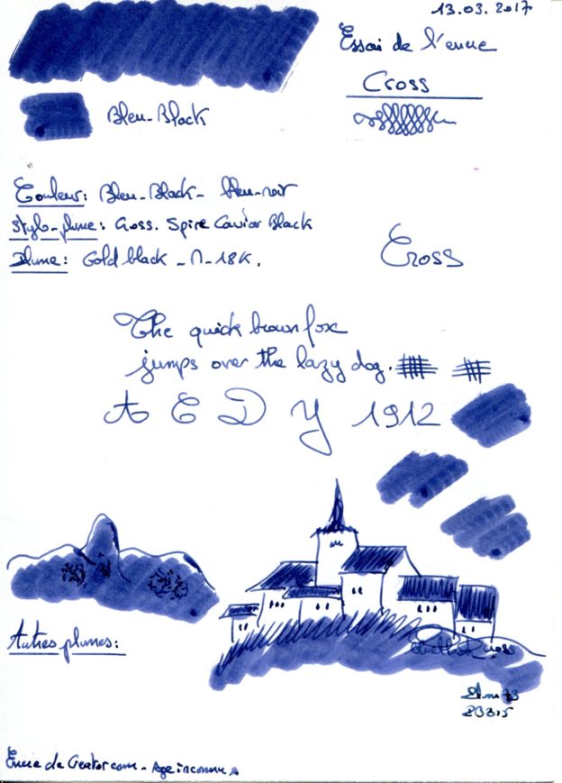 Blue black – Cross | Inksnibs